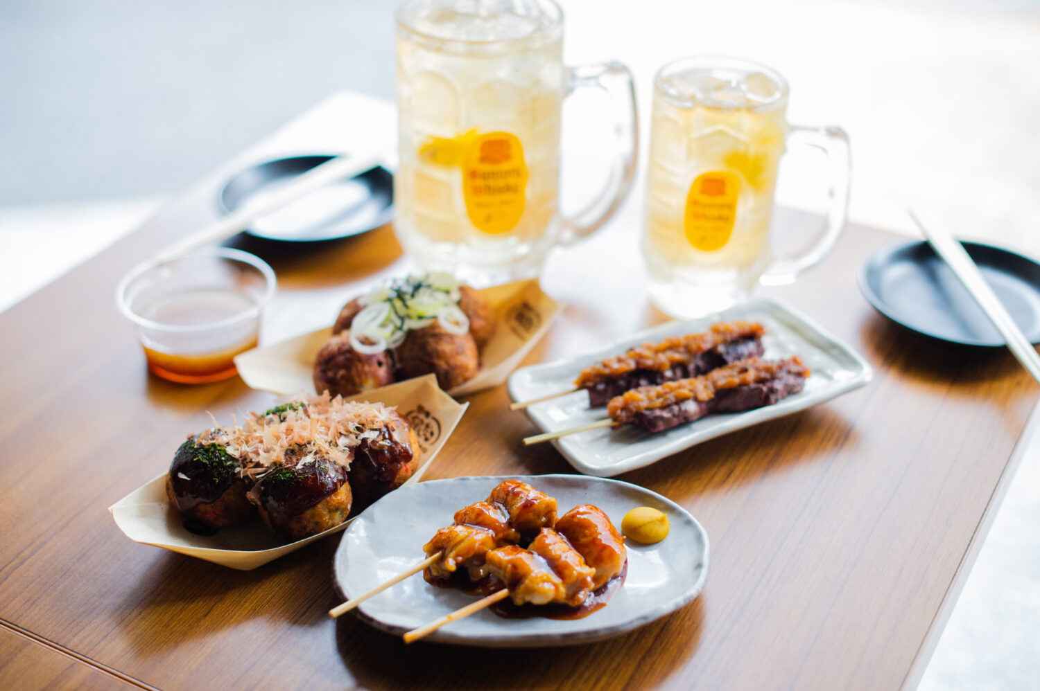 How to enjoy Gindaco Highball Sakaba | Lightheartedly combine takoyaki ...